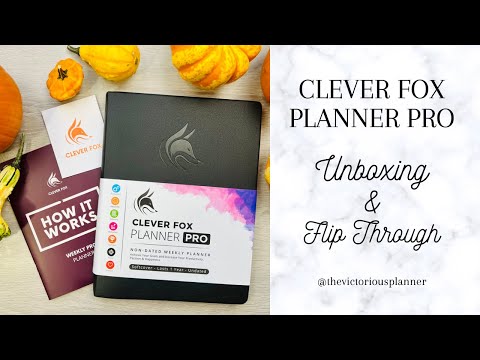 Clever Fox Planner Pro UNBOXING & Flip Through! | Amazon Planners
