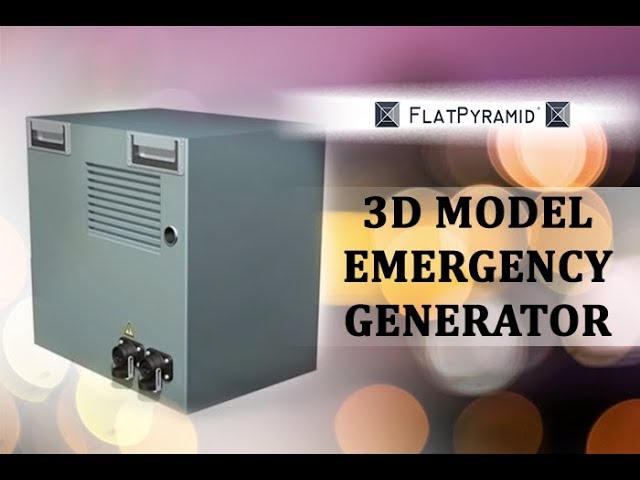 Emergency generator 3D Model - FlatPyramid