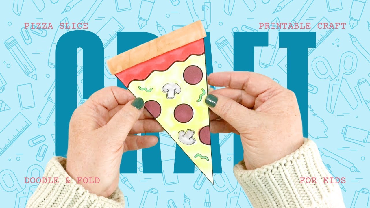 Simple Printable Pizza Slice Craft for Kids