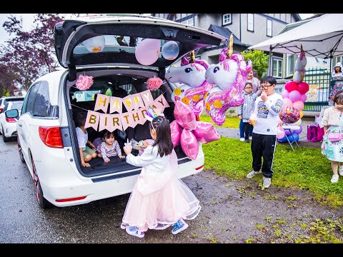 Sophia's Drive-By Unicorn Themed 7th Birthday Party