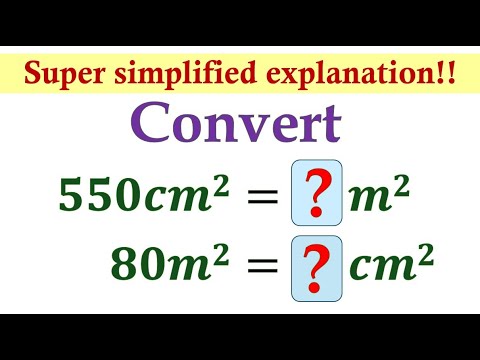 Converting Square Centimeter to Square Meter and Vice Versa