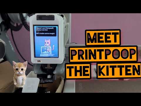 PrintpooP – Retro Pixel Smart Display for Bambu Lab A1