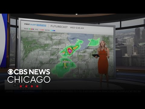Scattered storms persist overnight in Chicago