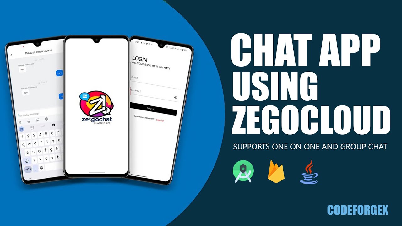 Build a Real-Time Chat App using ZEGOCLOUD In-App Chat SDK + Firebase | Android Studio