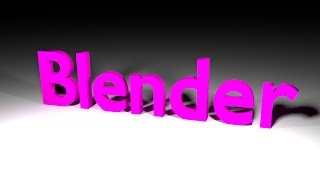 How To Make 3D Text Using Blender