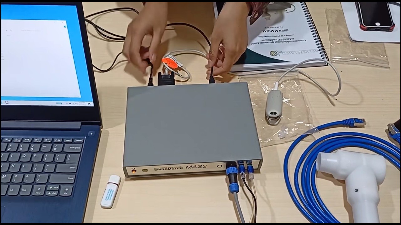 MAS2-PC Spirometer: Setup, Software Install, SpO2 & Spirometry Test Tutorial