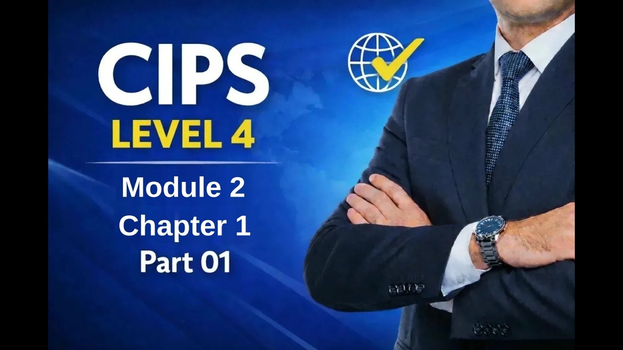 CIPS Level 4 | Module 2 | Chapter 1 | Part 01