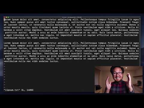 Move the the END of words with E — VIM ALPHABET
