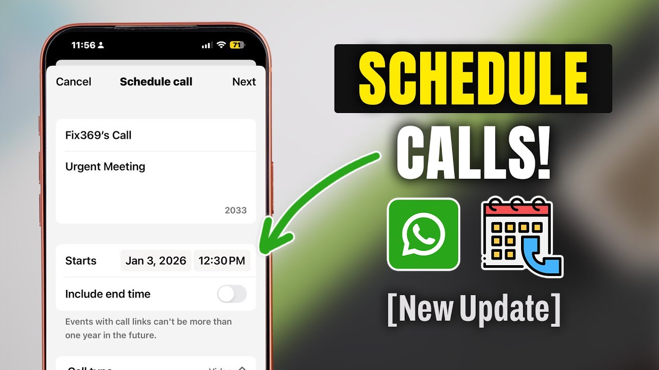 How To Schedule Call on WhatsApp! [NEW FEATURE]