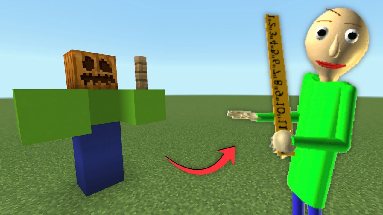 NEW! Baldi's Basics Plus Addon in Minecraft PE