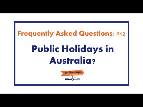 FAQ #12: Australian Public Holidays?