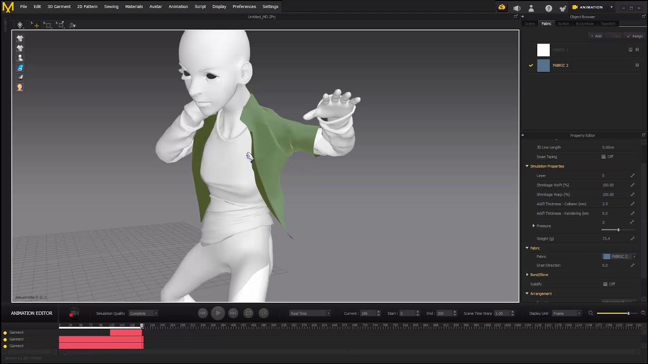 jacket simulation 02 Simulation