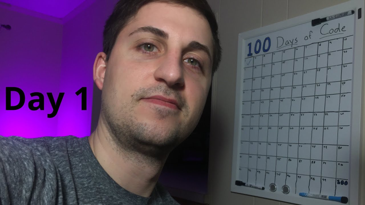 100 Days of Code: Day 1 (Learning Front-End Web Development in 100 Days)