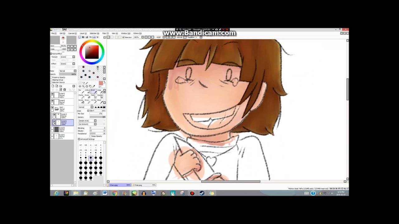 Speedpaint - Undertale - Frisk: Genocide route