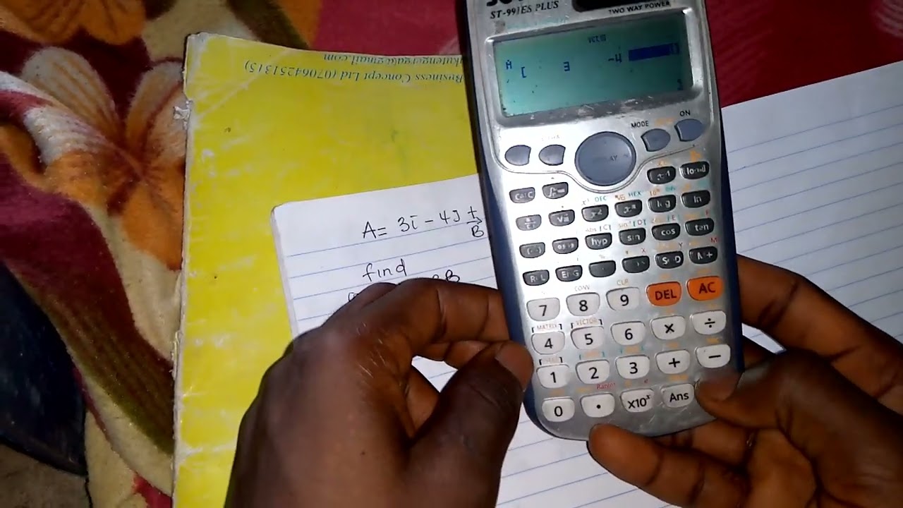 tricky addition of Vector using calculator #physics #maths #calculator