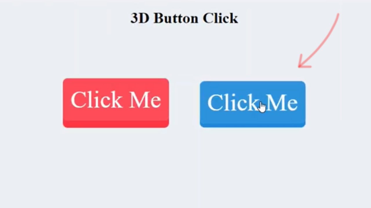 How To Make 3D Buttons Using HTML CSS | HTML & CSS Website Tutorials