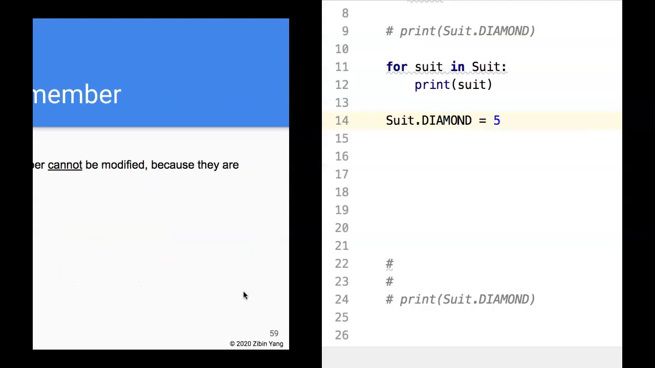 CS3B, Week 1, Python enum