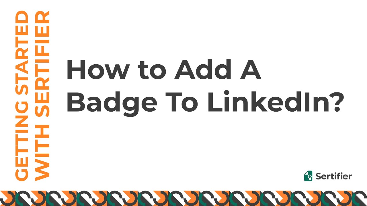How to Add Your Badge To LinkedIn in 30 Seconds!