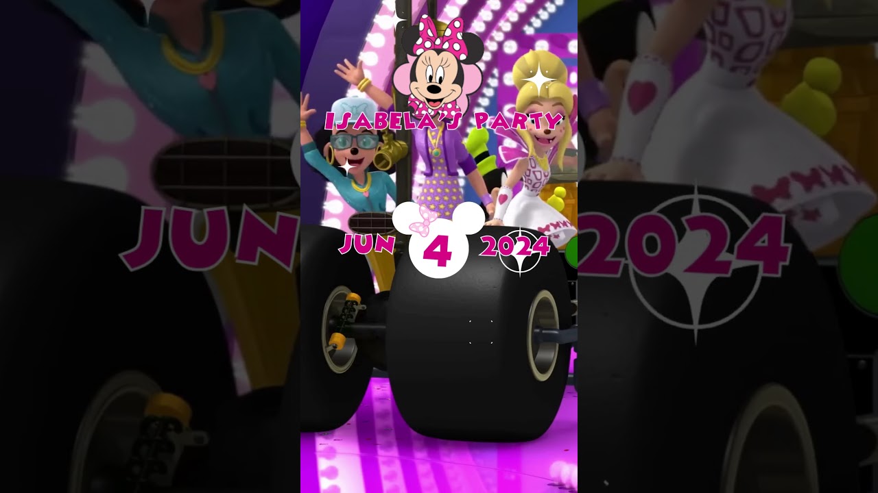Minnie Mouse Invitation, Mickey Video Invitation, Pink Birthday Party