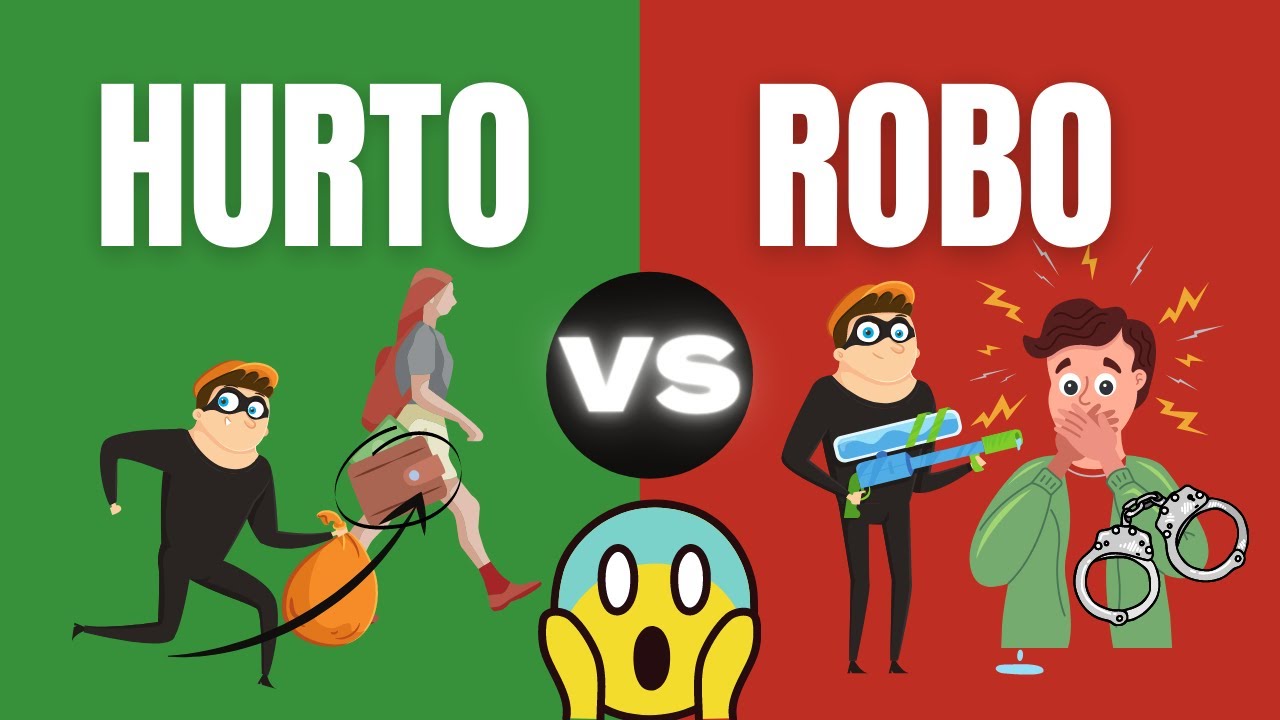 🔥Hurto y Robo: Descubre las 3 DIFERENCIAS.【 con EJEMPLOS 】