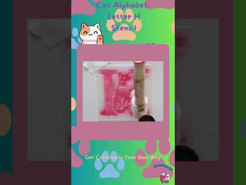 STL file Cat Alphabet Letter H Stencil - STL & SVG Files 🐱 (SVG)・Model ...