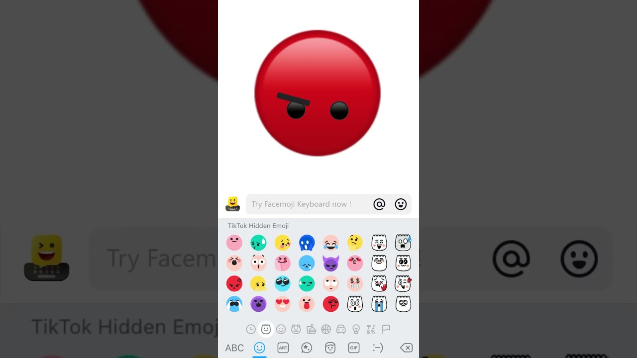 How I make my secret angry face 😡 #angry #emoji #tiktok #viral #shorts #fyp #keyboard #facemoji