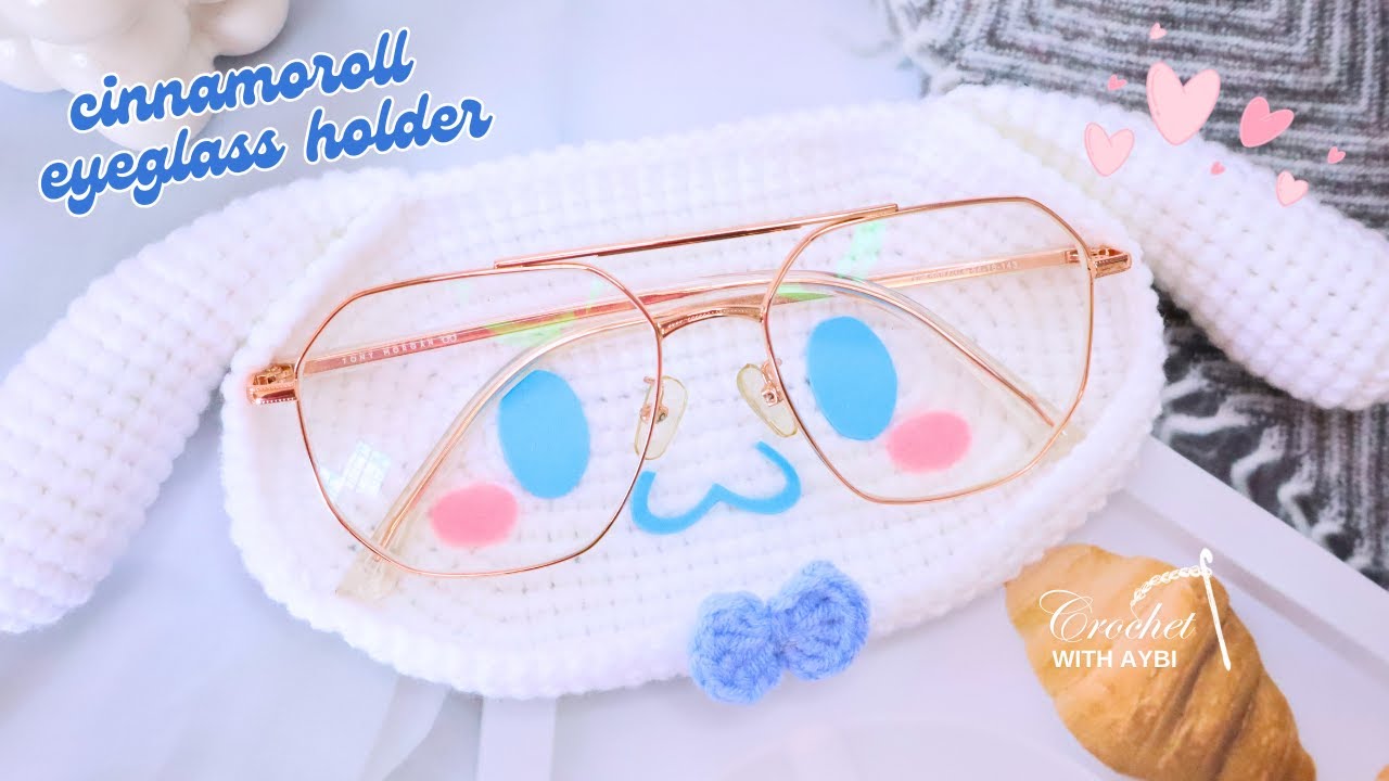 Cinnamoroll Glasses Holder Crochet Pattern | Free Pattern | Sanrio Crochet #crochet #diy
