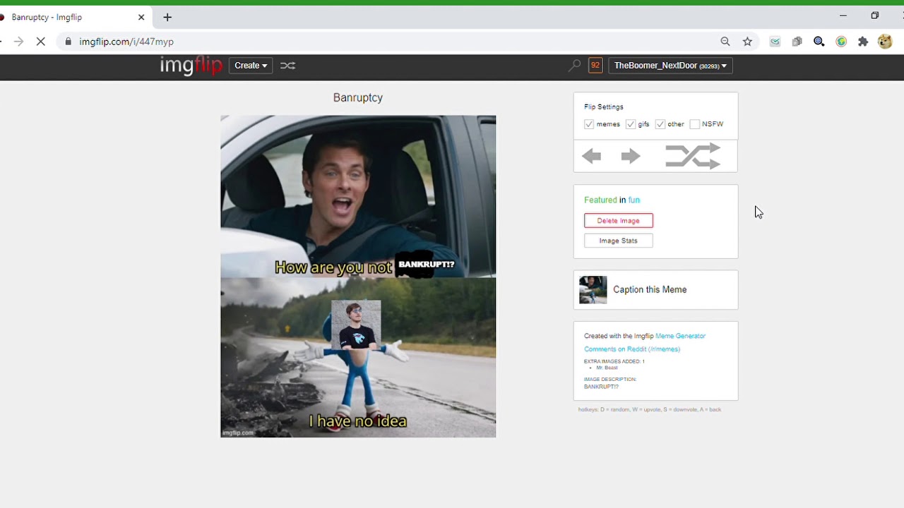 My imgflip profile! (Link in Description)