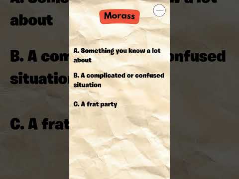 Word of the Day: Morass – Meaning & Examples Explained! #vocabulary #wordoftheday