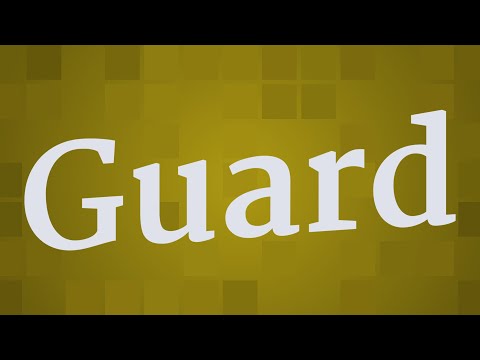 GUARD pronunciation • How to pronounce GUARD