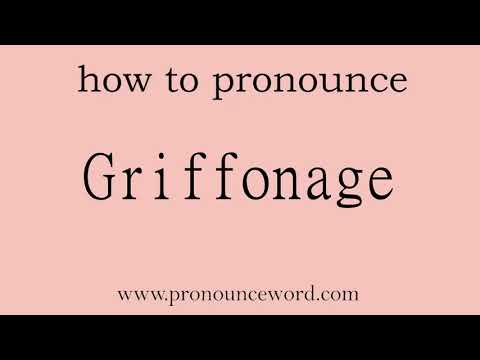 Griffonage. How to pronounce the english word Griffonage .Start with G. Learn from me.