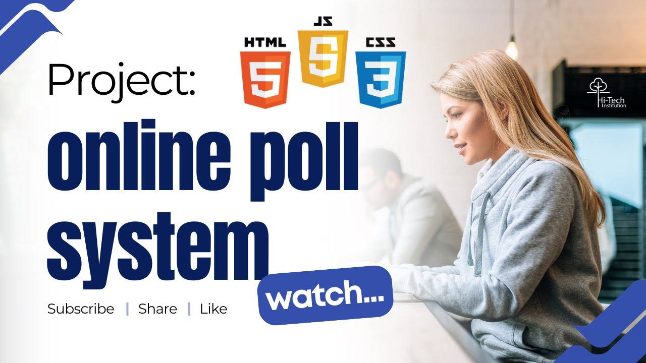 Online Student Poll Using HTML, CSS, JavaScript & PHP | Complete Web Development Tutorial