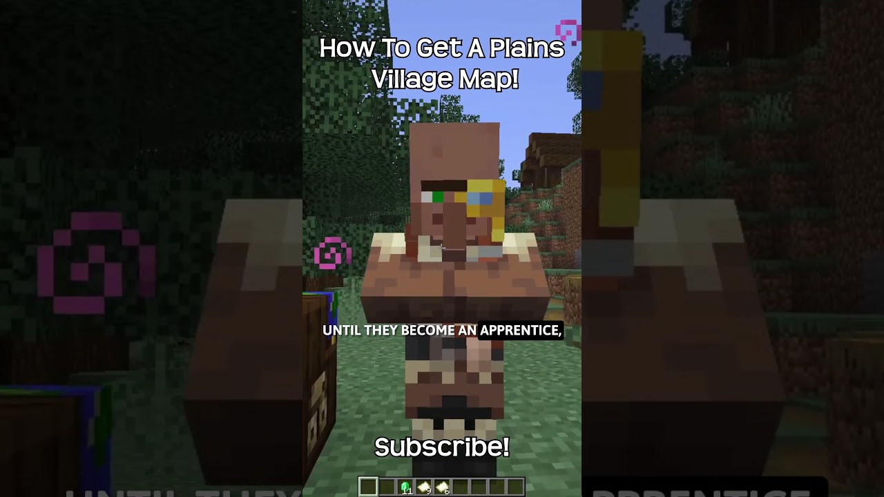 How To Get A Plains Village Map In Minecraft?!