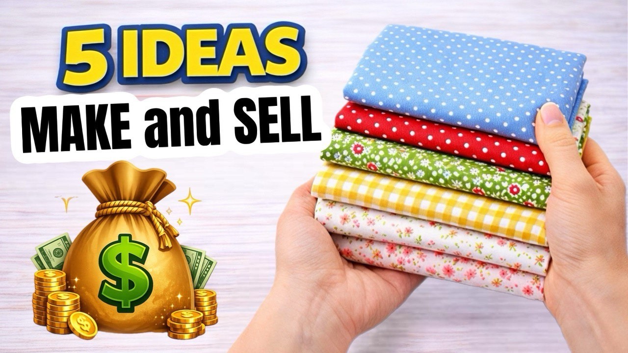 5 Easy Sewing Ideas That Actually Sell 💰