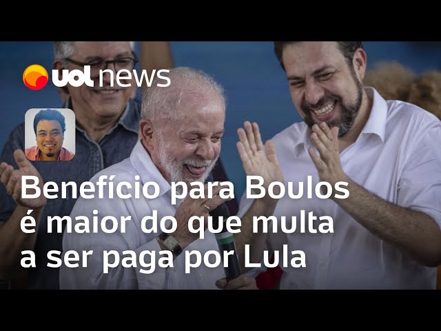 Sakamoto: Benefício eleitoral para Boulos é maior do que multa para Lula
