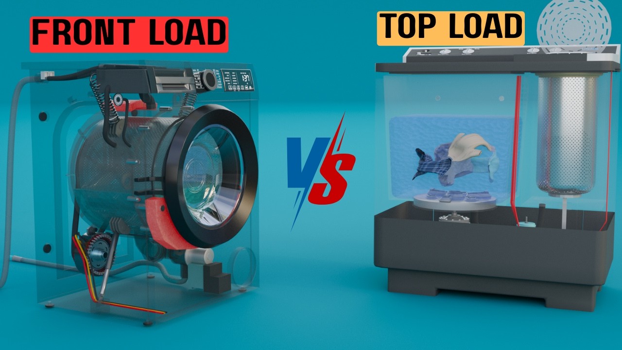 How Does a Washing Machine Work? - 3D Animation