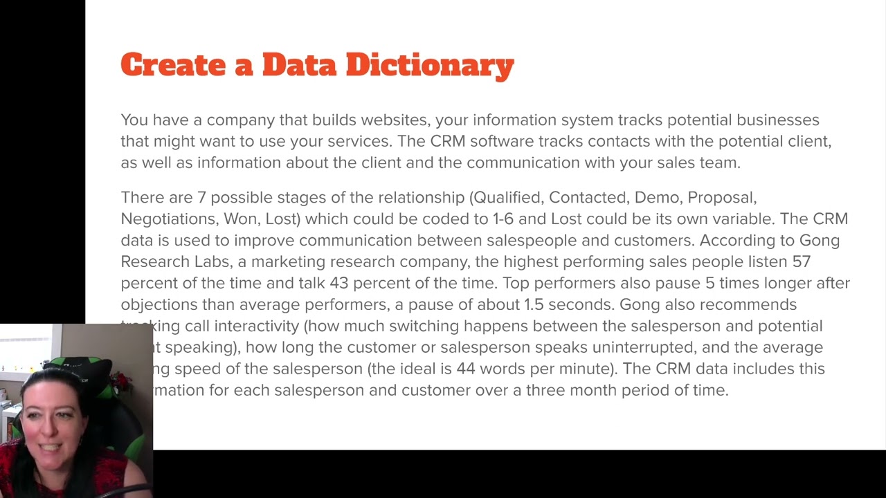 Data Dictionary Practice