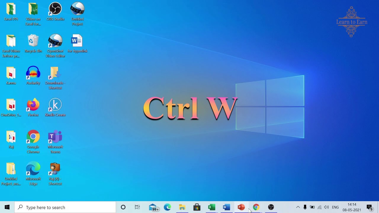 Ctrl W