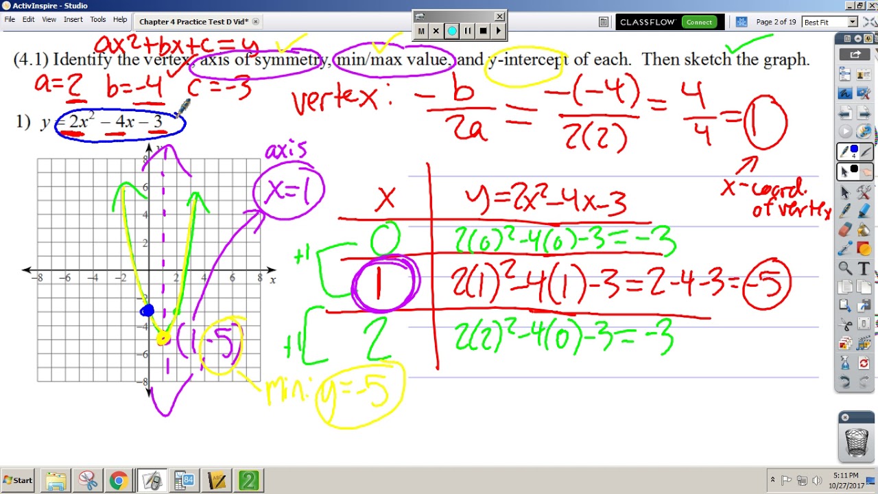 Chapter 4 Practice Test #1-4 (4.1-4.3)