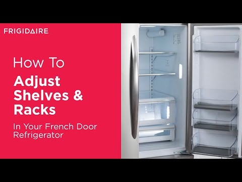 How to Adjust French Door Refrigerator Shelves & Racks