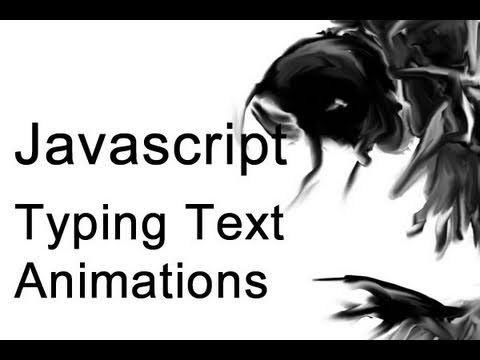 Learn Javascript Typing Text Effect Tutorial Timed Loops and Array Programming - Mind Luster