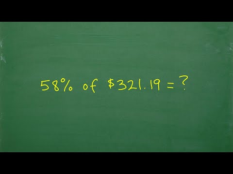 If you had 58% of $321.19 how much would you have?
