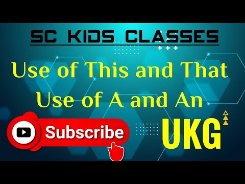 Use of This and That, use of A and An,#ukg #thisandthat #english #ukgenglish