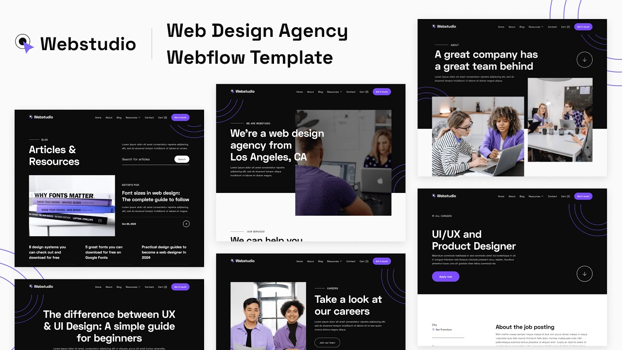 Webstudio X - Web Design Agency Webflow Template | BRIX Templates