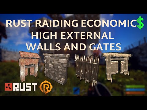 Rust Raiding Economics - High External Walls and Gates
