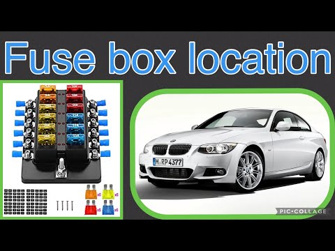 The fuse box location on a 2011 BMW 3 Series