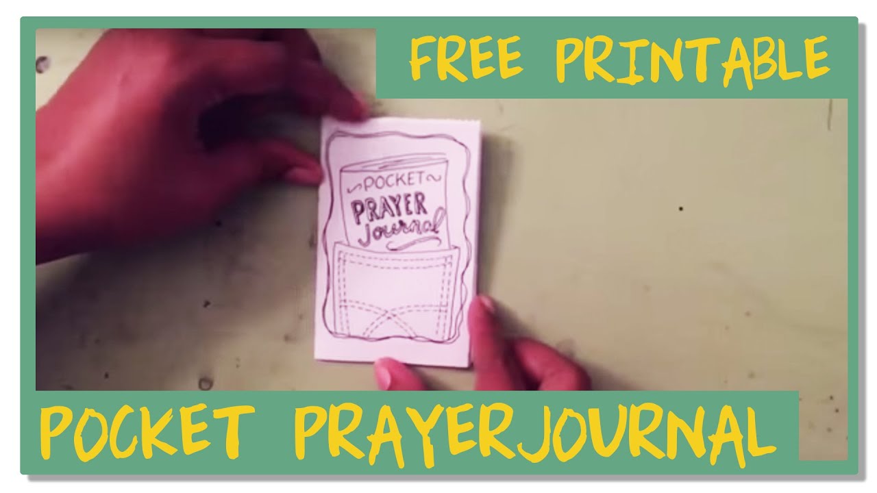 Pocket Prayer Journal - Free Printable - Folding Tutorial