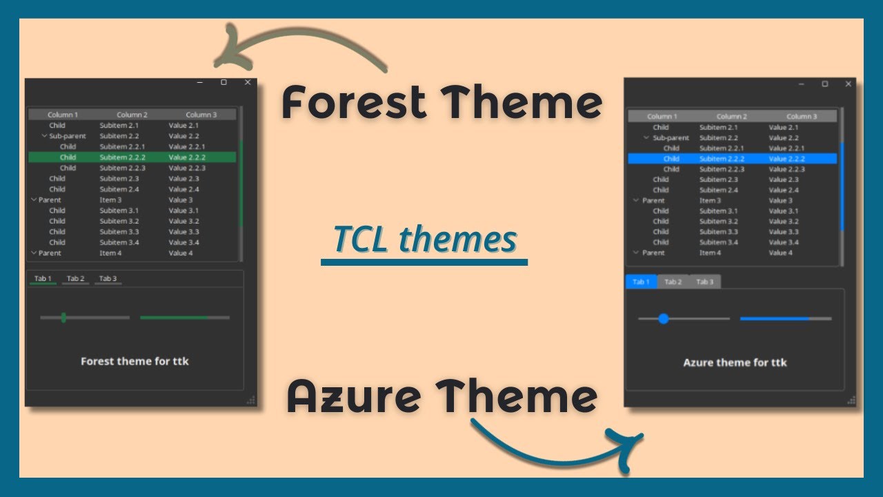 Azure and Forest TTK Themes - How to Use?