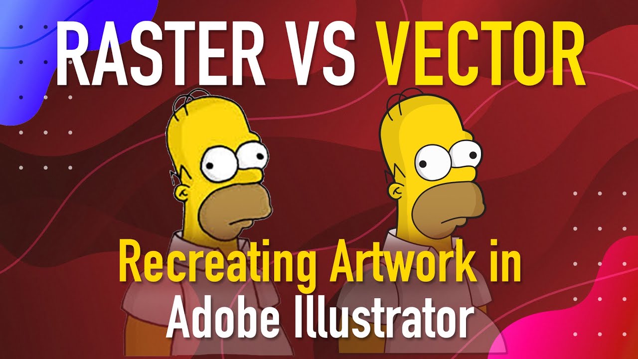 Raster vs. Vector: How to Re-create artwork using Adobe Illustrator (Vector)