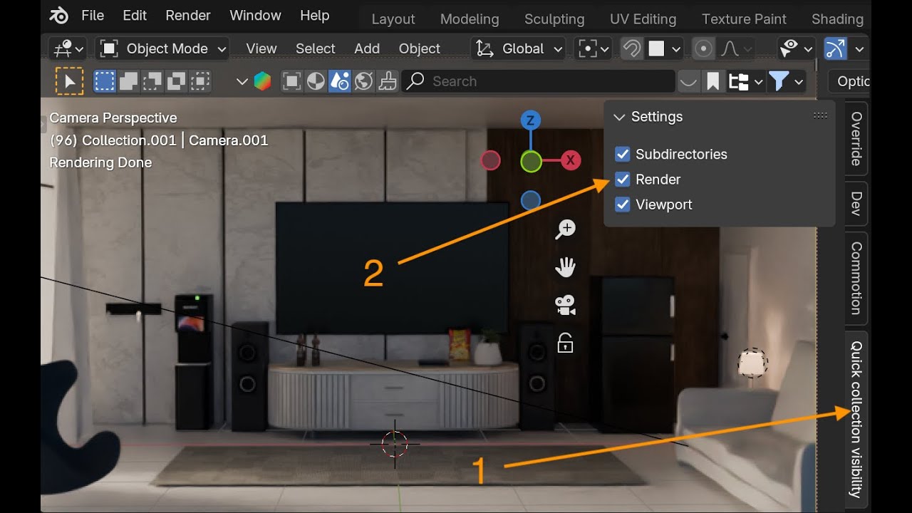 Add-on: Tutorial: Quick collection visibility